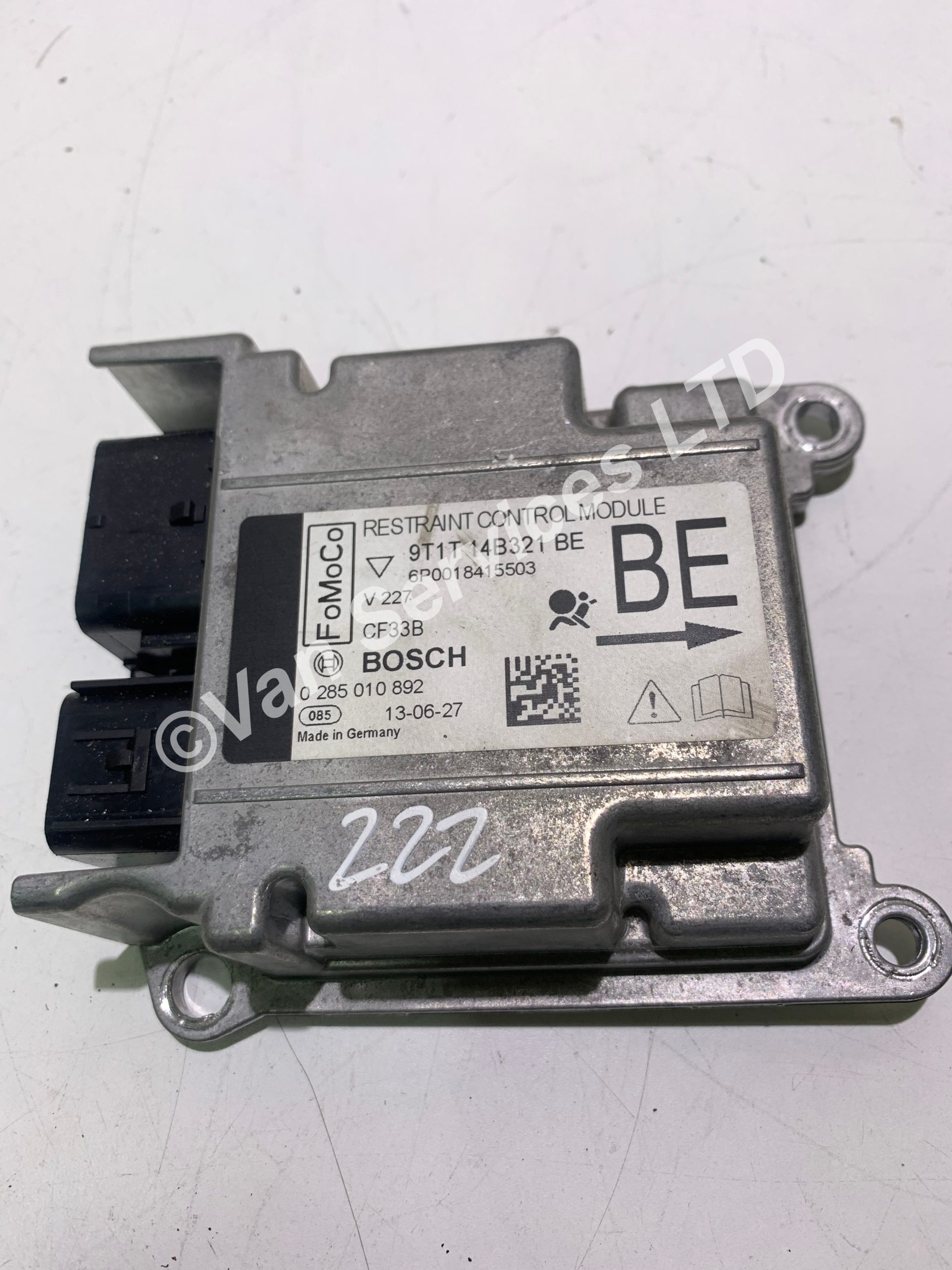 FORD TRANSIT CONNECT AIRBAG RESTRAINT CONTROL MODULE – FITS 2010-13 ...