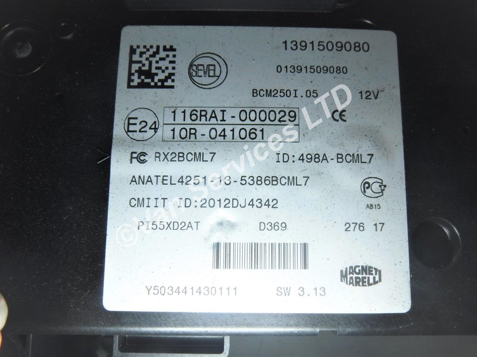 DUCATO BOXER RELAY BODY CONTROL MODULE / BCM – FITS 2012+ – Van ...