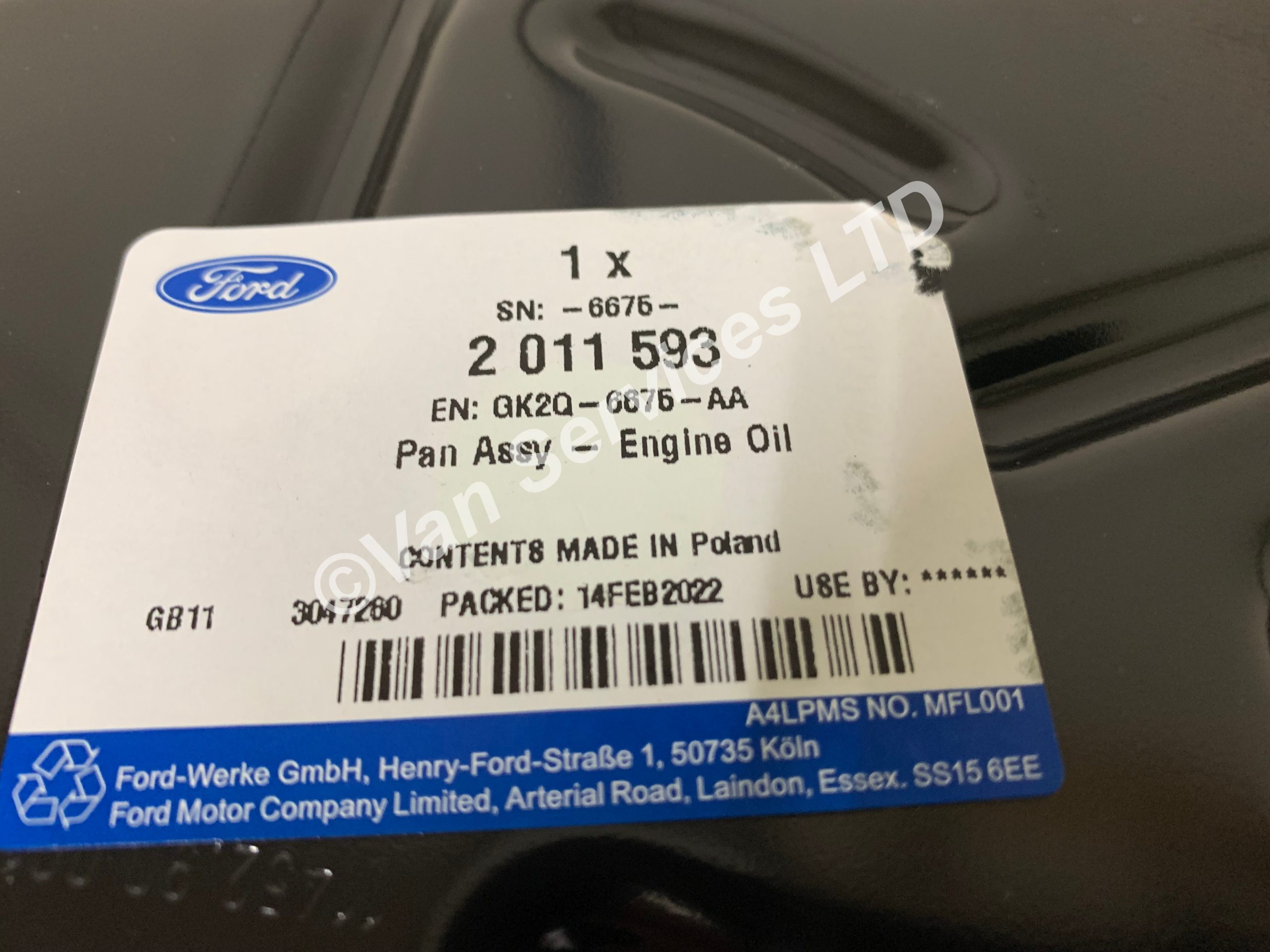 *NEW* Ford Transit / Custom 2.0 Eco Blue FWD Engine Oil Sump Fits 2016 ...