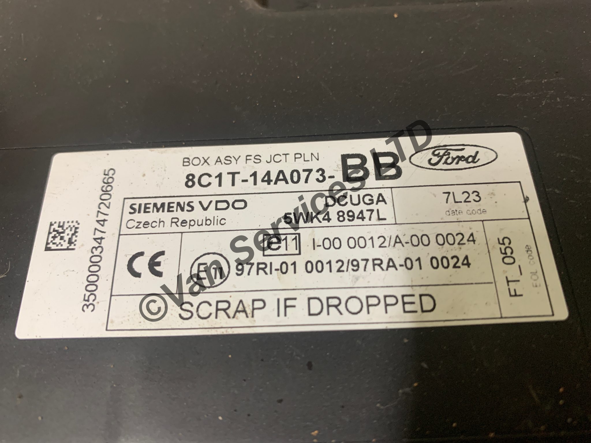 FORD TRANSIT MK 7 BCM – FITS 2007-11- 8C1T-14A073-BB – Van Services Ltd