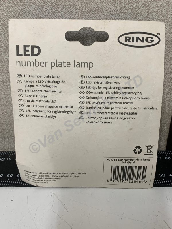 UNIVERSAL RING NUMBER PLATE LIGHT LAMP – Van Services Ltd